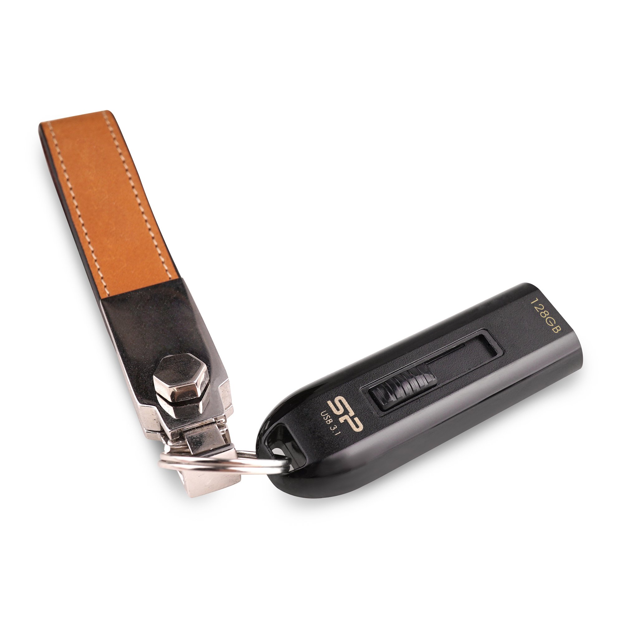 Silicon Power 128GB Entry Level USB 3.0 Flash Drive B21 Thumb Drives Bulk Jump Drive Zip Drive Memory Stick Capless Design Black (SP128GBUF3B21VSK)