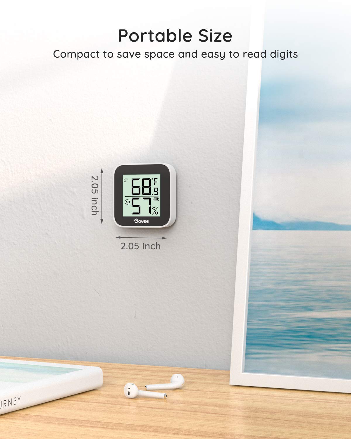 Govee Hygrometer Thermometer H5075 Bundle with Govee Temperature Humidity Monitor 2-Pack