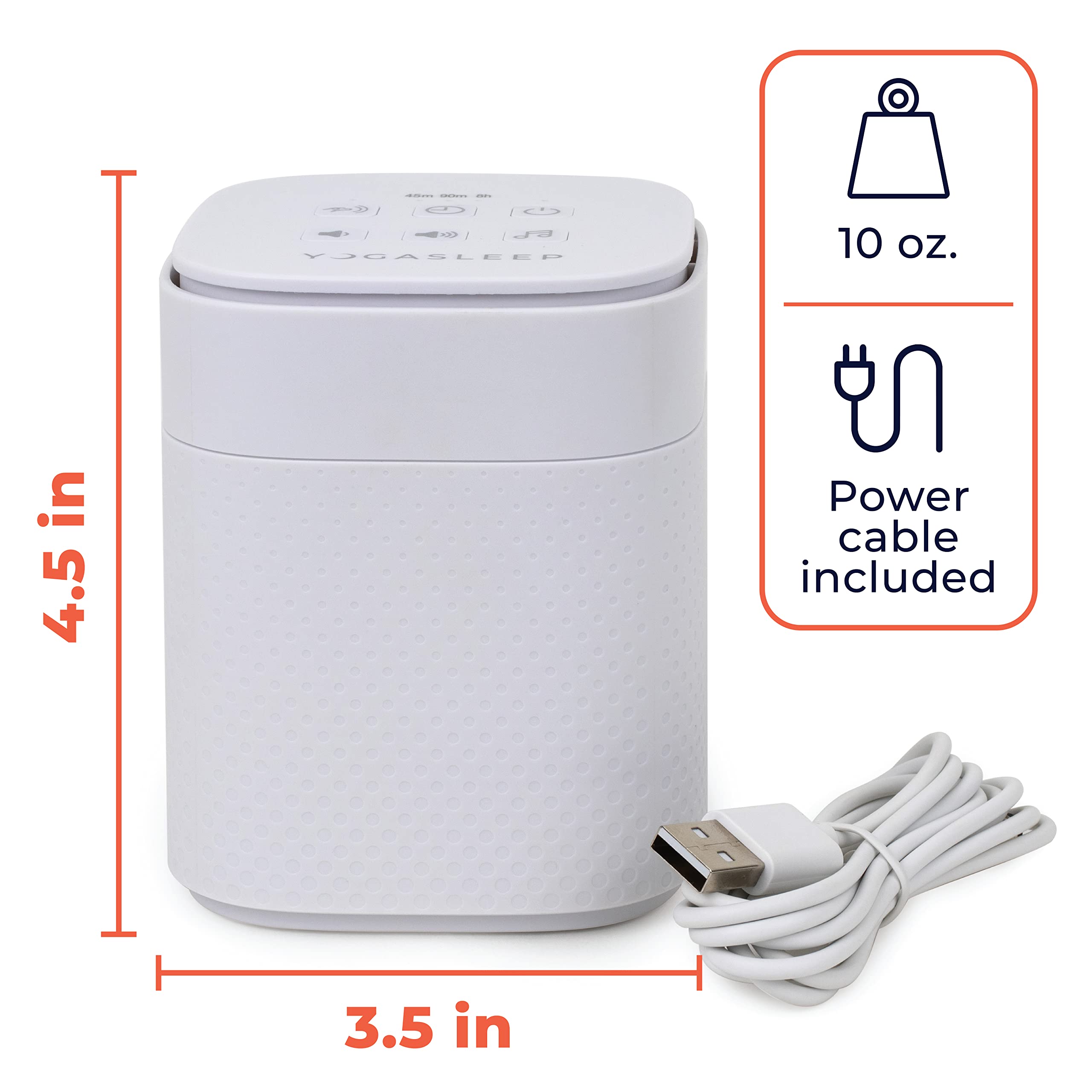 Yogasleep Pawzz White Noise Machine for Dogs, Home & All Pets. with Integrated Bark Sensor, 6 Automatic Relaxing Natural Sounds, Help Keep Pets Calm, Anti-Barking with Training, Noise Canceling