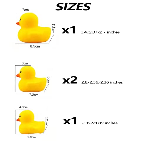 Rubber Funny Ducks/Duckies Waterproof No Bebe Noise Bath Toy Without Hole or with No Hole Student Office Desktop Decor IT Programmer Funny Partner Rubber Duckies in Bulk