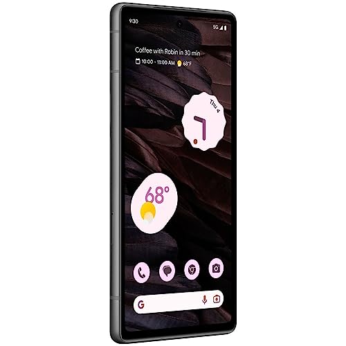 Google Pixel 7a - Unlocked Android Cell Phone - Smartphone with Wide Angle Lens and 24-Hour Battery - 128 GB โ Charcoal (Renewed)