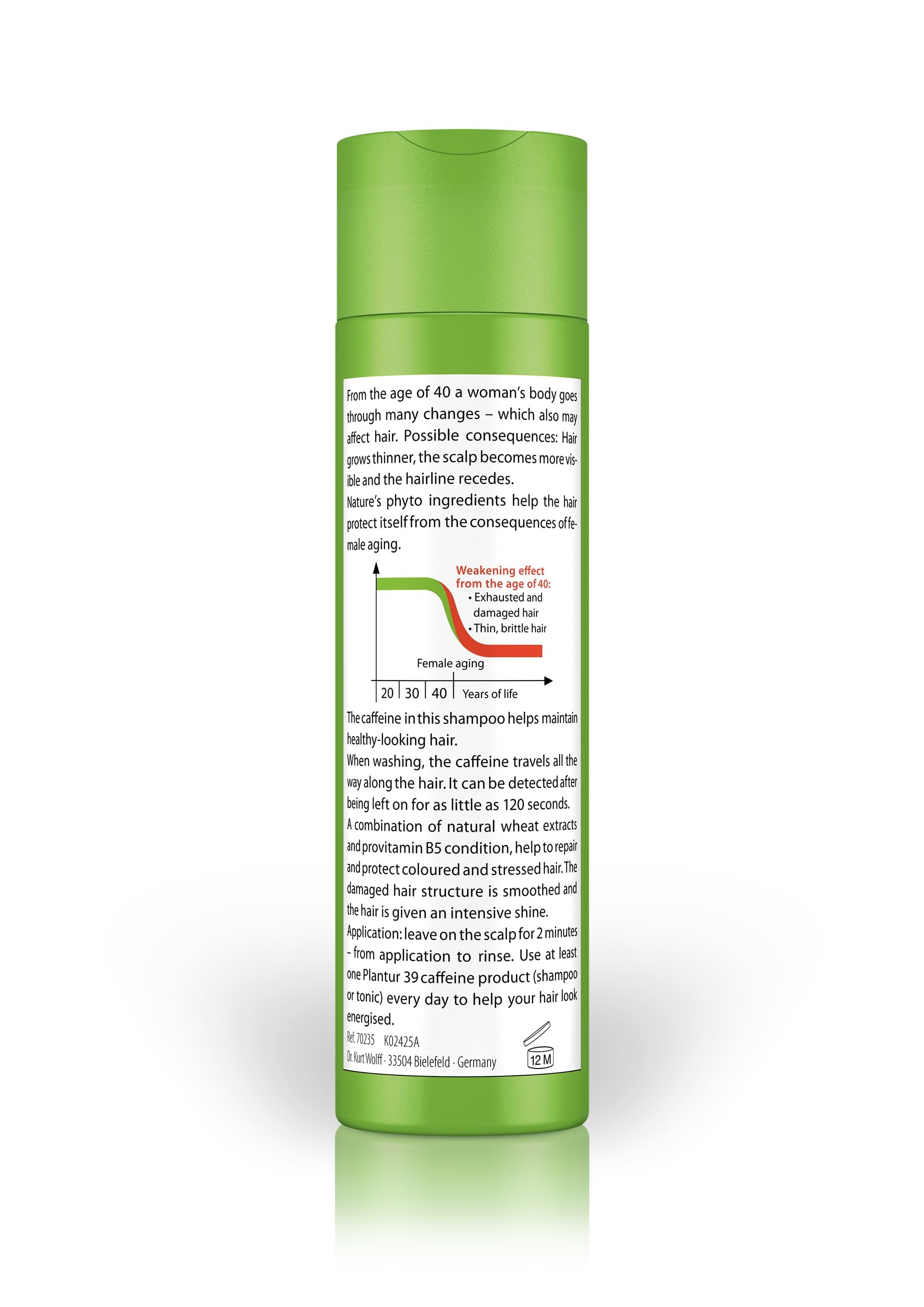 Plantur 39 Phyto Caffeine Shampoo for Coloured & Stressed Hair (250ml)