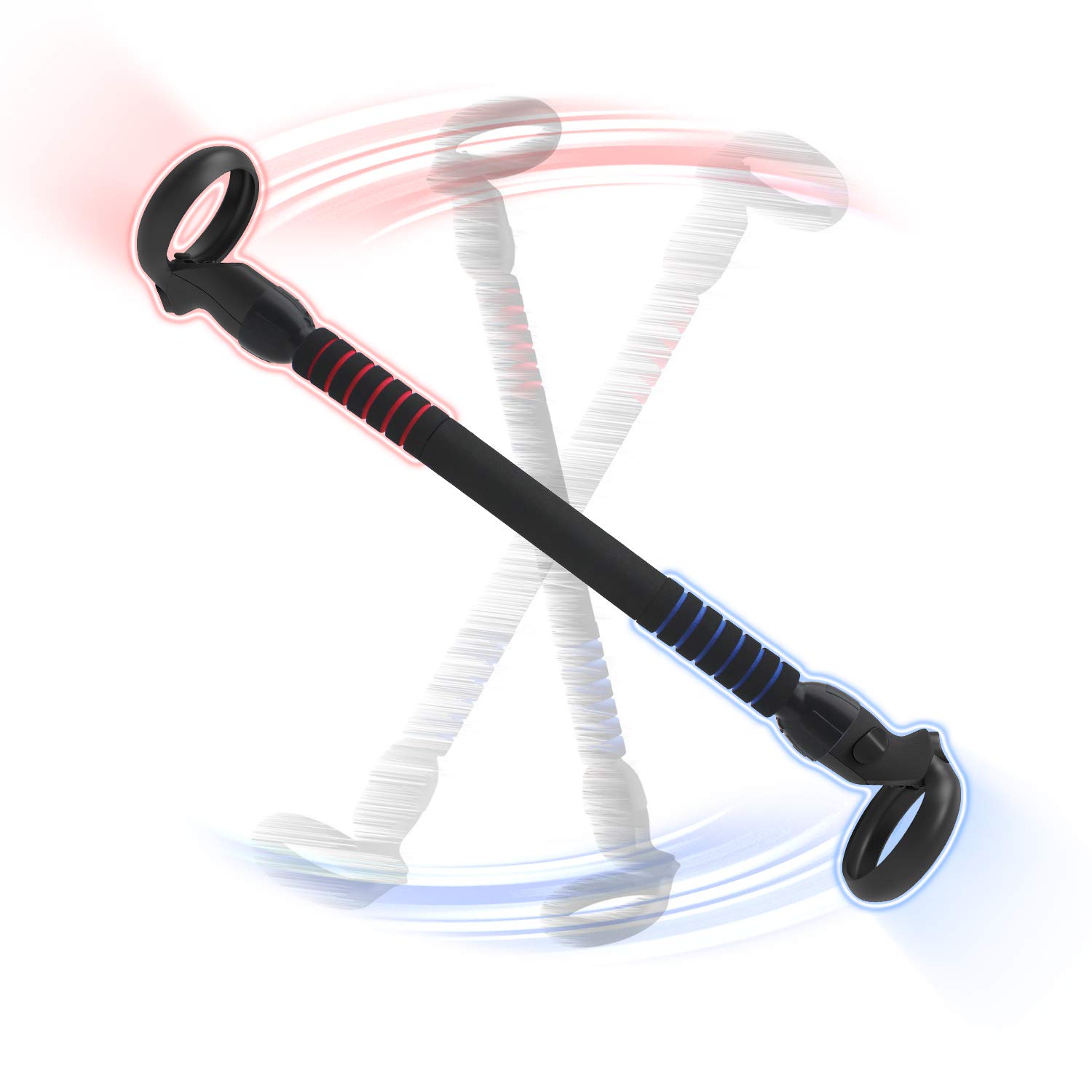 AMVR Long Lightsaber Grip Gamepad Handle Stand for Oculus Quest or Rift S Touch Controllers Playing Beat Saber Game