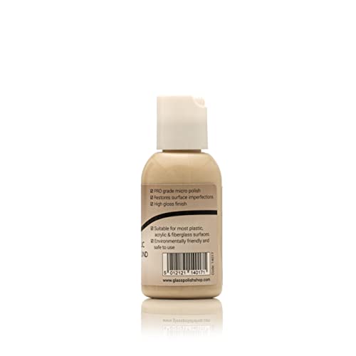 Glass Polish 14017 Plastic & Acrylic Polishing Compound for Professional High-Gloss Micro Finishes - 1.7oz