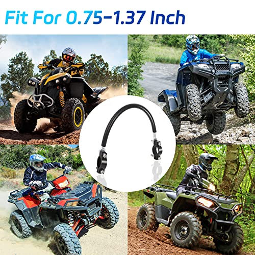 Foruly ATV Mud Strap for Handlebars, 0.75-1.37 Inch ATV Motorcycle Mud Grab Strap Compatible with Can-Am Outlander Renegade Polaris Sportsman Honda Foreman Fourtrax Rancher Snowmobile (Black)