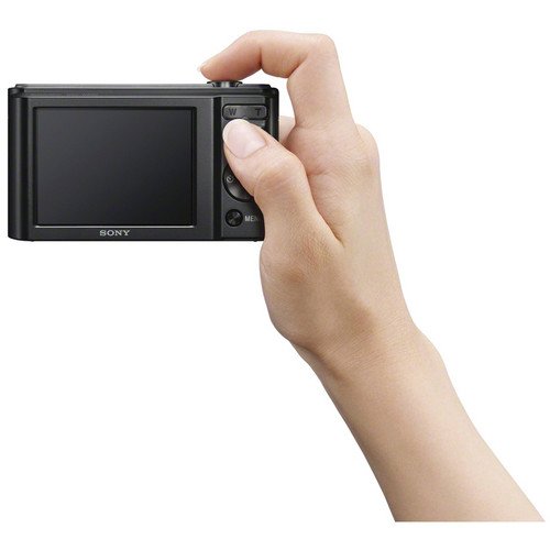 Sony Cyber-Shot DSC-W800 Digital Camera (Black) + 16GB Memory Card + Accessory Bundle