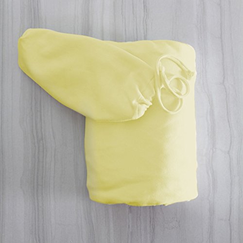 Magnolia Organics Fitted Interlock Crib Sheet - Standard, Pale Banana