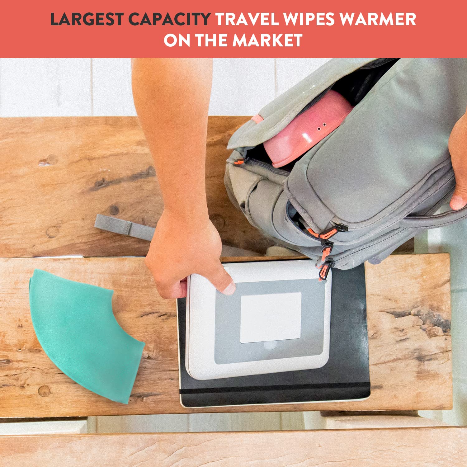 Prince Lionheart Compact Wipes Warmer, Pink