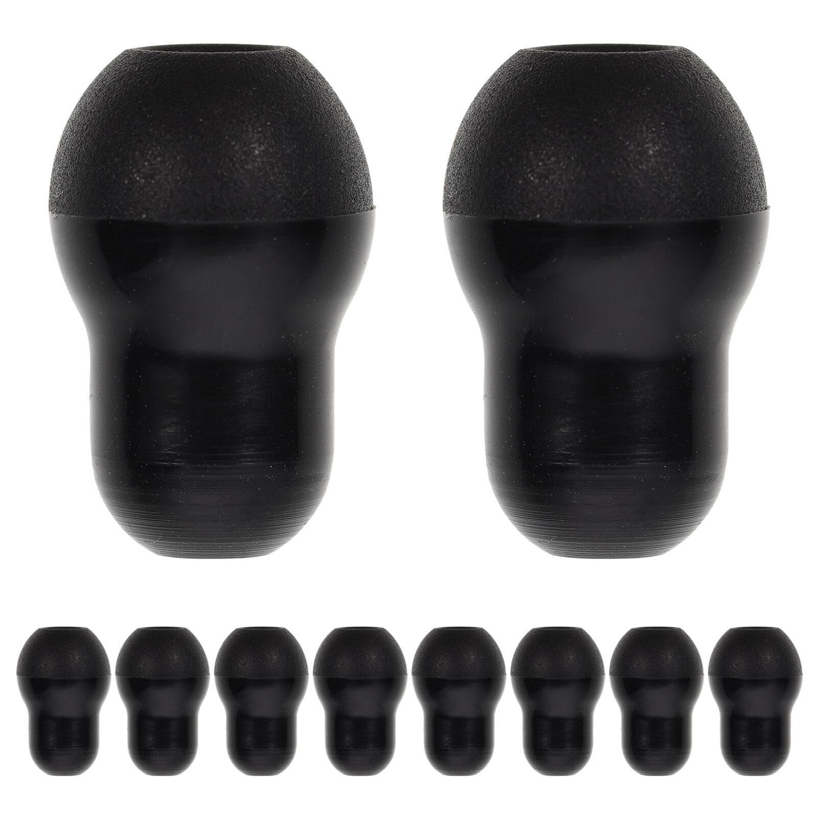 Black Stethoscope Ear Tips Stethoscope Replacement Earpiece Soft Stethoscope Ear End Stethoscope Earbuds for Hospital Clinic Doctor 10pcs