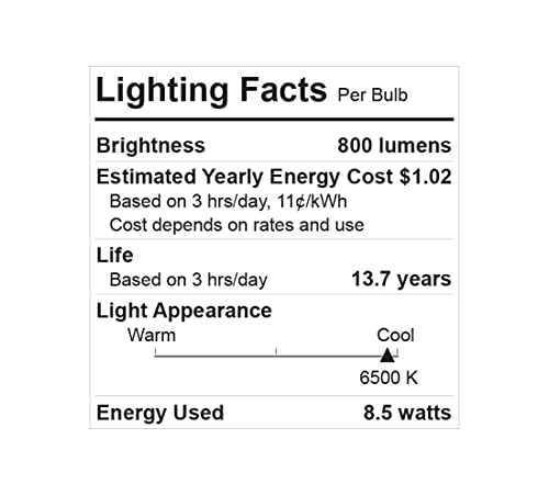 GE Refresh 60-Watt EQ A19 Cool Daylight Medium Base (e-26) Dimmable LED Light Bulb (4-Pack)