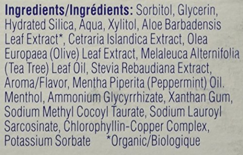 Kiss My Face Super White Cool Mint Gel Toothpaste, SLS And Fluoride Free, Removes Plaque And Prevents Tartar, With Added Tea Tree Oil, Aloe And Iceland Moss, 4.5 Oz
