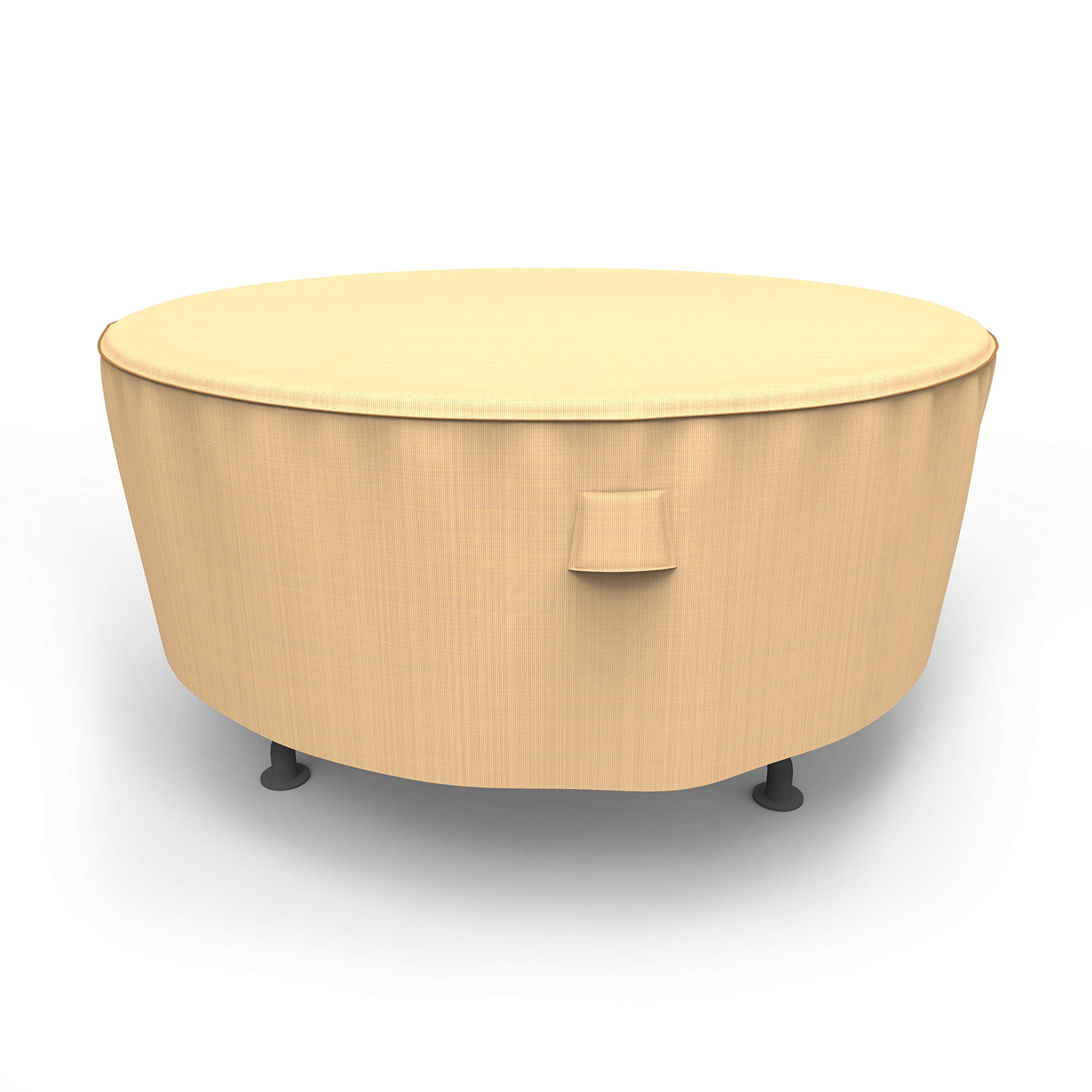 Budge Sedona Round Patio Table Cover, Tan, Large