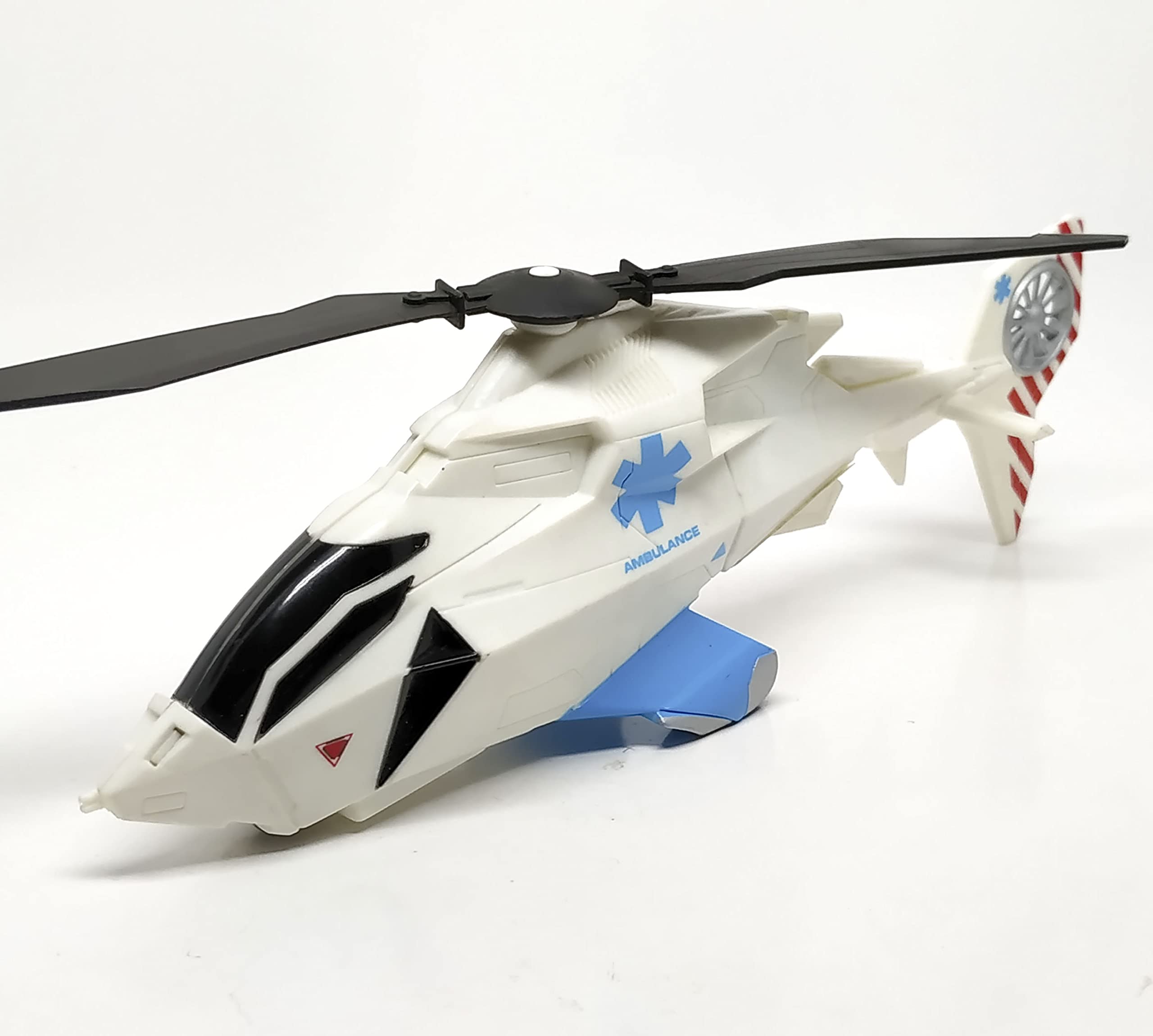 Majorette Helicopter Ambulance White Plastic Model Size 8 inches no Package