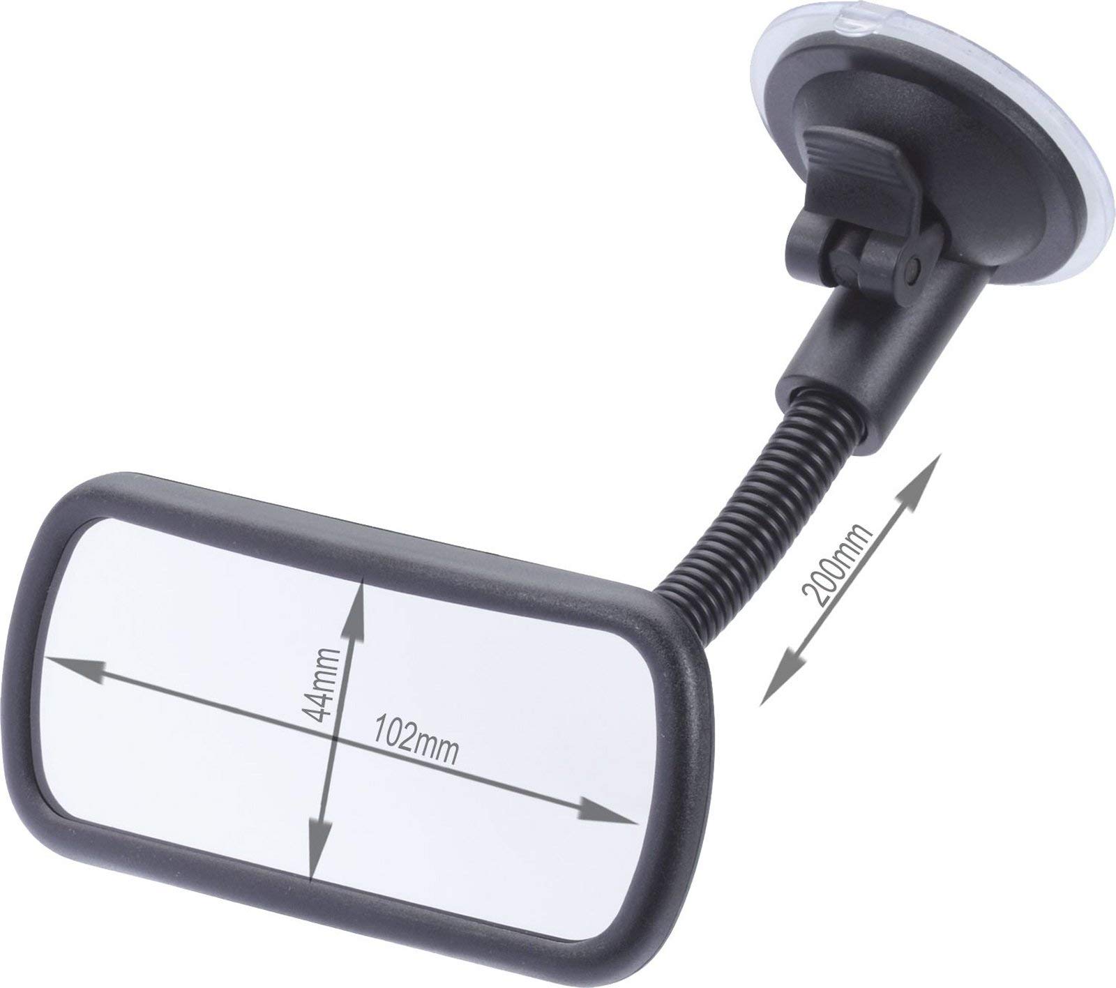 Sunstop Germany Automotive Car Blind Spot Mirror Curved Rear View Support Mirror for Baby Monitoring Child Safety