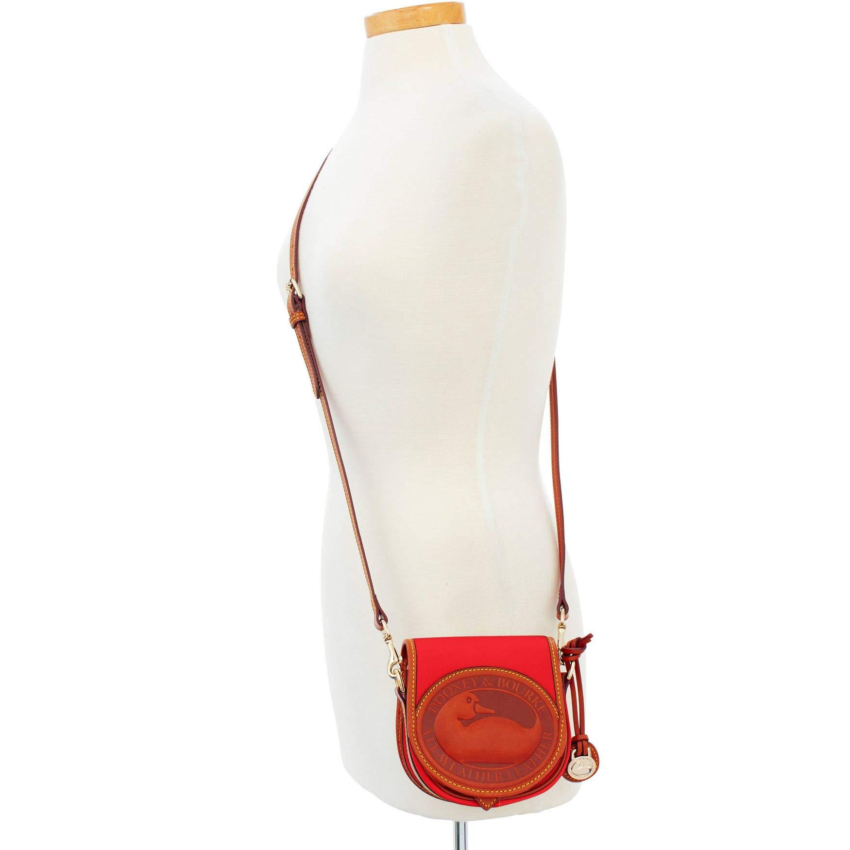 Dooney & Bourke Handbag, All Weather Leather 2 Duck Bag Crossbody - Red