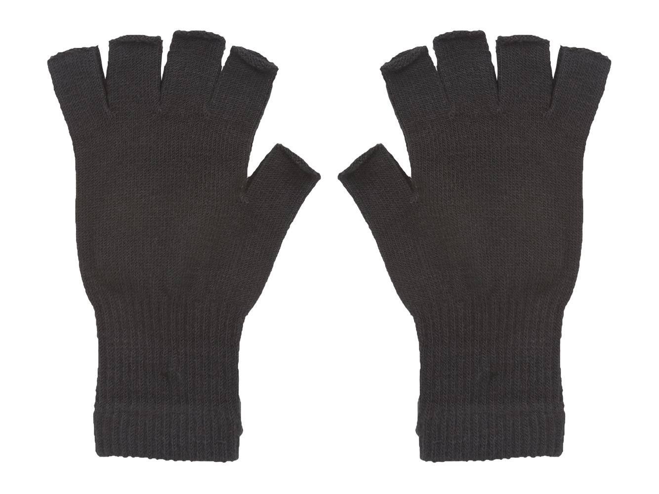 Gravity Threads Unisex Warm Half Finger Stretchy Knit Fingerless Gloves, Kelly Green