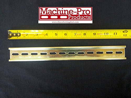 DIN Rail - 300 mm (~12 Inch(11.8")) New Pre-Cut 35x7.5mm Slotted Steel RoHS Compliant Plated
