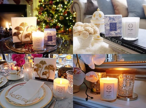 Chez Juju Natural Soy Wax Candle | Peony & Blush Suede | Luxurious Scented Candle Fragrance Aromatherapy | Clean Burning | Handcrafted | Plant-Based Vegan Eco Friendly | Pure Fine Essential Oils