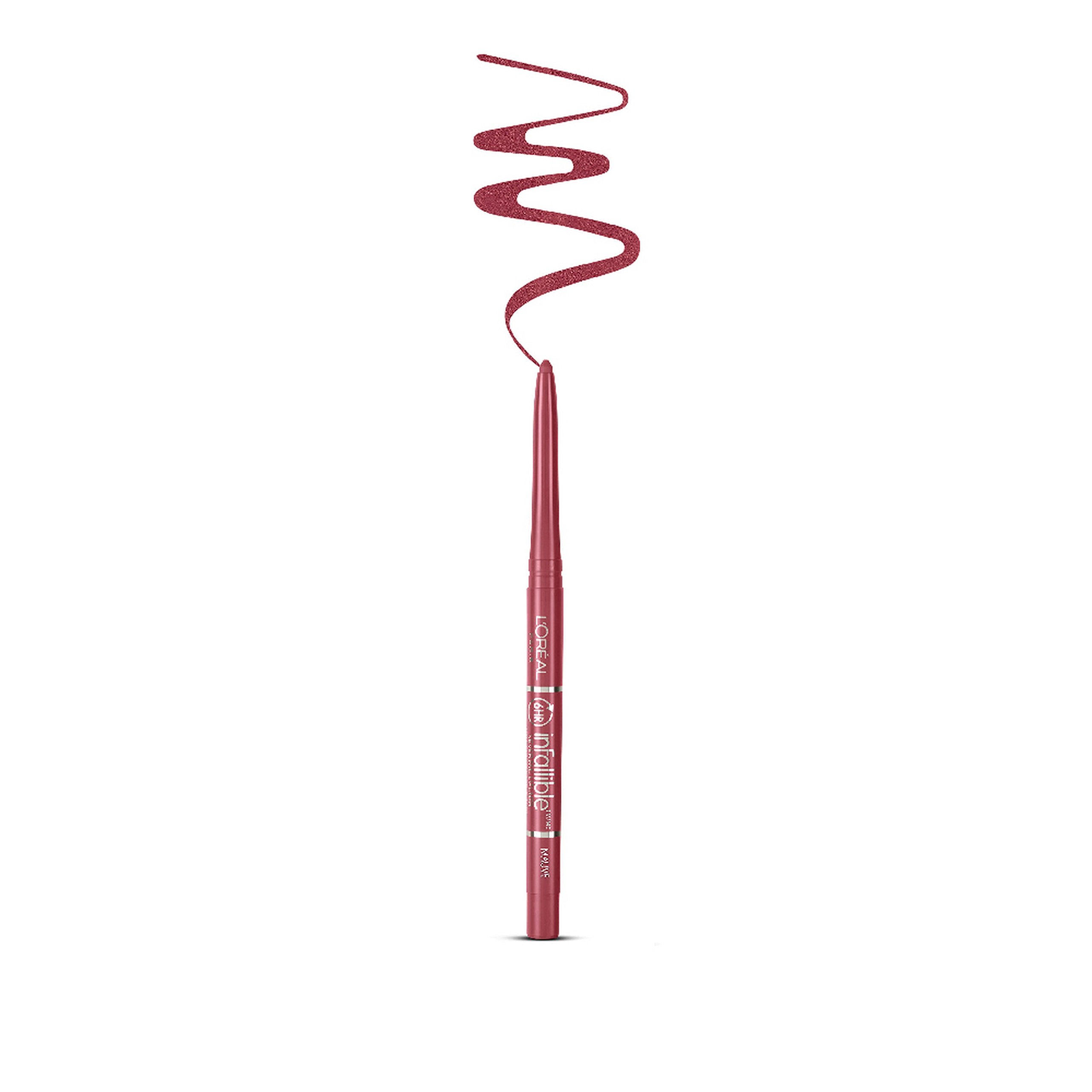 L'Oréal Paris Colour Riche Never Fail Lip Liner, Mauve, 0.009 oz.