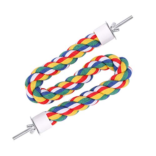 Chicken Swing Large Rope Bird Rope Perches, Comfy Perch Parrot Toys for Rope Bungee Bird Toy (60cm) Rope Bungee Bird Toy