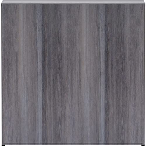 Lorell, LLR69626, Weathered Charcoal Laminate Bookcase, 36" x 12" x 36"