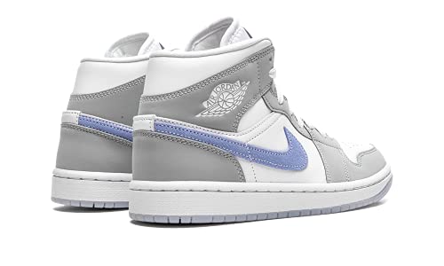 Jordan Womens WMNS Air Jordan 1 Mid BQ6472 105 Grey Blue - Size 9W