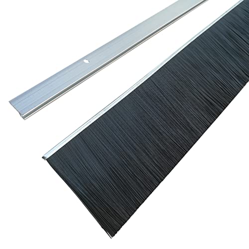 Door Brush Sweeps Seal Garage Roll Up Door Brush 3 Sets Retsun 3 Inches Net Width Durable Easy Mounting for Exterior Doors
