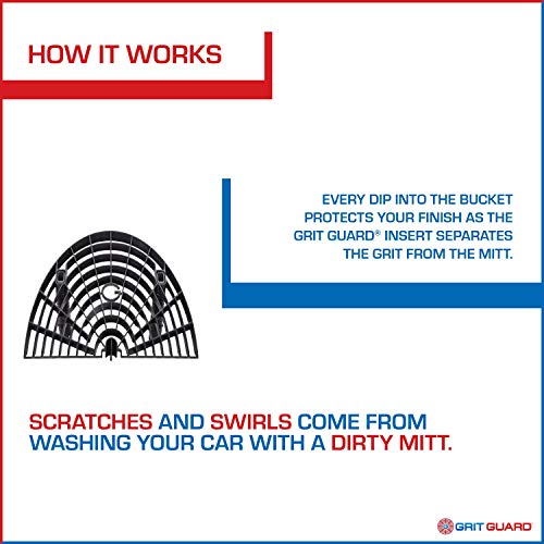 Grit Guard Washboard Bucket Insert - Attaches to Grit Guard Insert