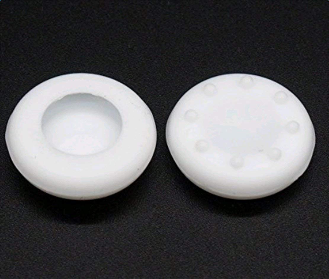 Analog Silicone Thumb Stick Grip Joystick Caps Cover for PS4 PS3 Xbox 360 Xbox One Game Controllers (2 x White)