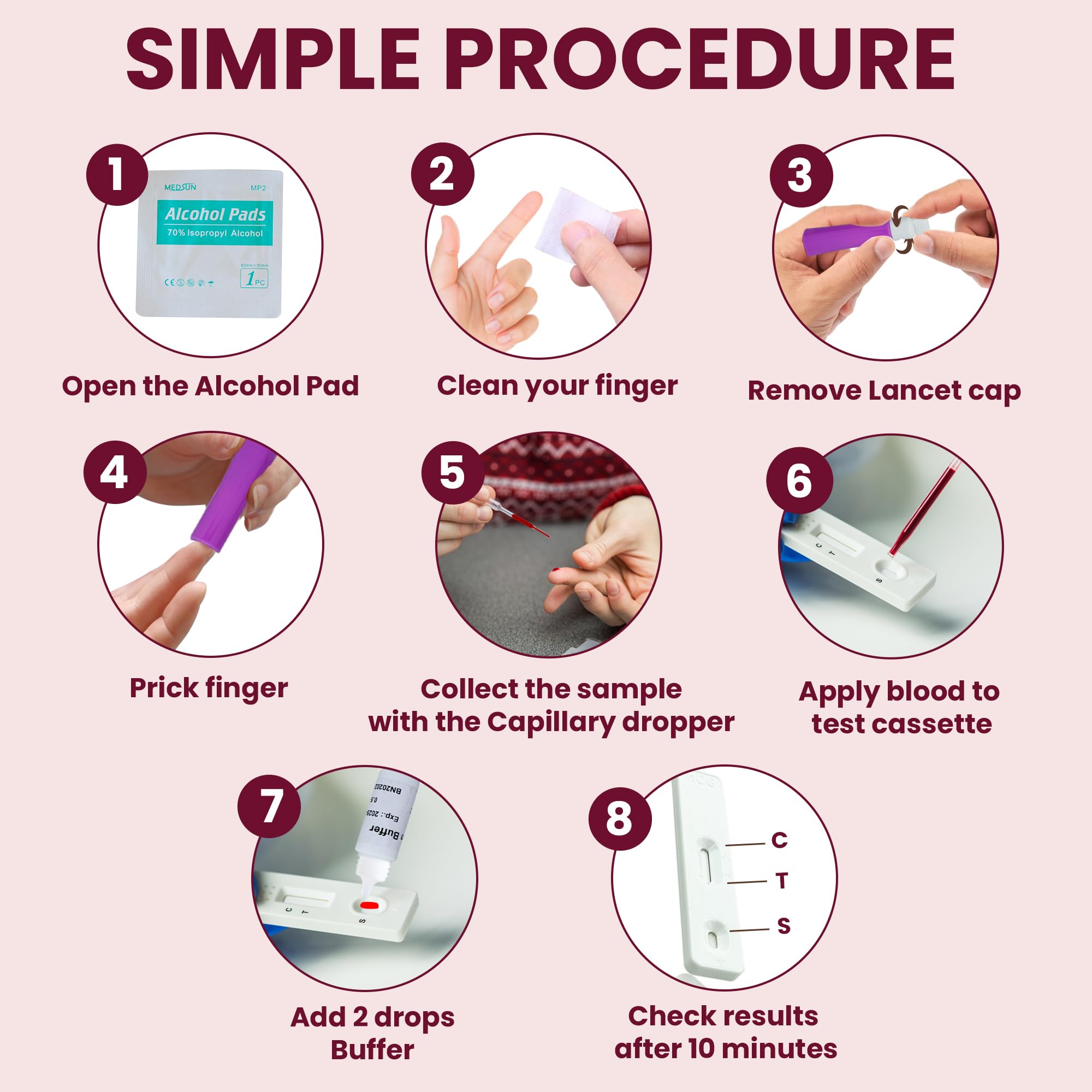 Healthy Stuff Online Thyroid Testing kit - Underactive Thyroid Test kit at Home | Accurate and Reliable TSH Test kit (1 Test)