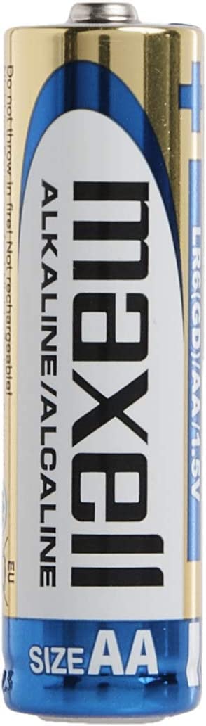 Maxell β 723465, Reliable AA Alkaline Battery - 10x Long-Lasting with 1.5V Performance with Mercury & Cadmium Free - Ideal for Wireless Keyboards, Mouse, Clocks, Flashlights & Toys - Pack of 4
