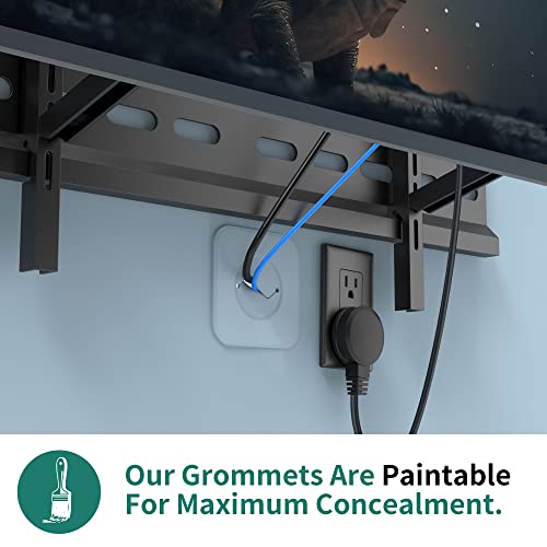 HomeMount TV Cord Hider Kit- Wire Hider Kit for Wall Mount TV, Cable Management Kit Hides TV Wires Behind The Wall(White)