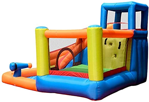 Kids Bouncy Castle Inflatable Castle Indoor and Outdoor Slide Playground Naughty Castle Large Bounce Bed Inflatable