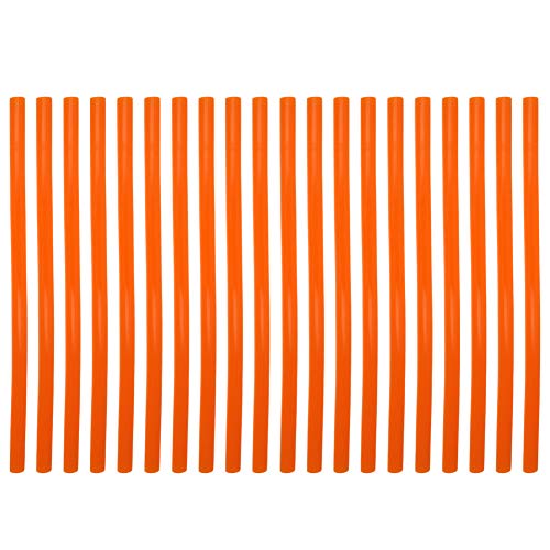 Othmro 20Pcs Hot Glue Sticks 9.8" Length 0.43" Dia Glue Sticks Bulk, Hot Glue Gun Refill Sticks, Hot Melt Adhesive Glue Stick All-Purpose Dual Temp Glue Sticks (Orange)