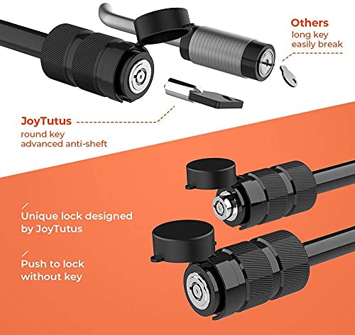 JOYTUTUS Trailer Hitch Lock, 1/2" Dia 2-3/4'' Long Pin, Fits 2" Class I/II Receiver, with 2 Keys 2 O-Rings, for Trailer Truck Car Boat, Anti-Theft and Waterproof Towing Hitch Lock
