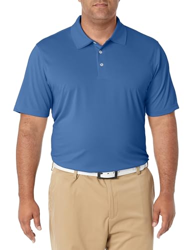 Amazon Essentials Men's Regular-Fit Quick-Dry Golf Polo Shirt - Discontinued Colors, Blue, X-Large