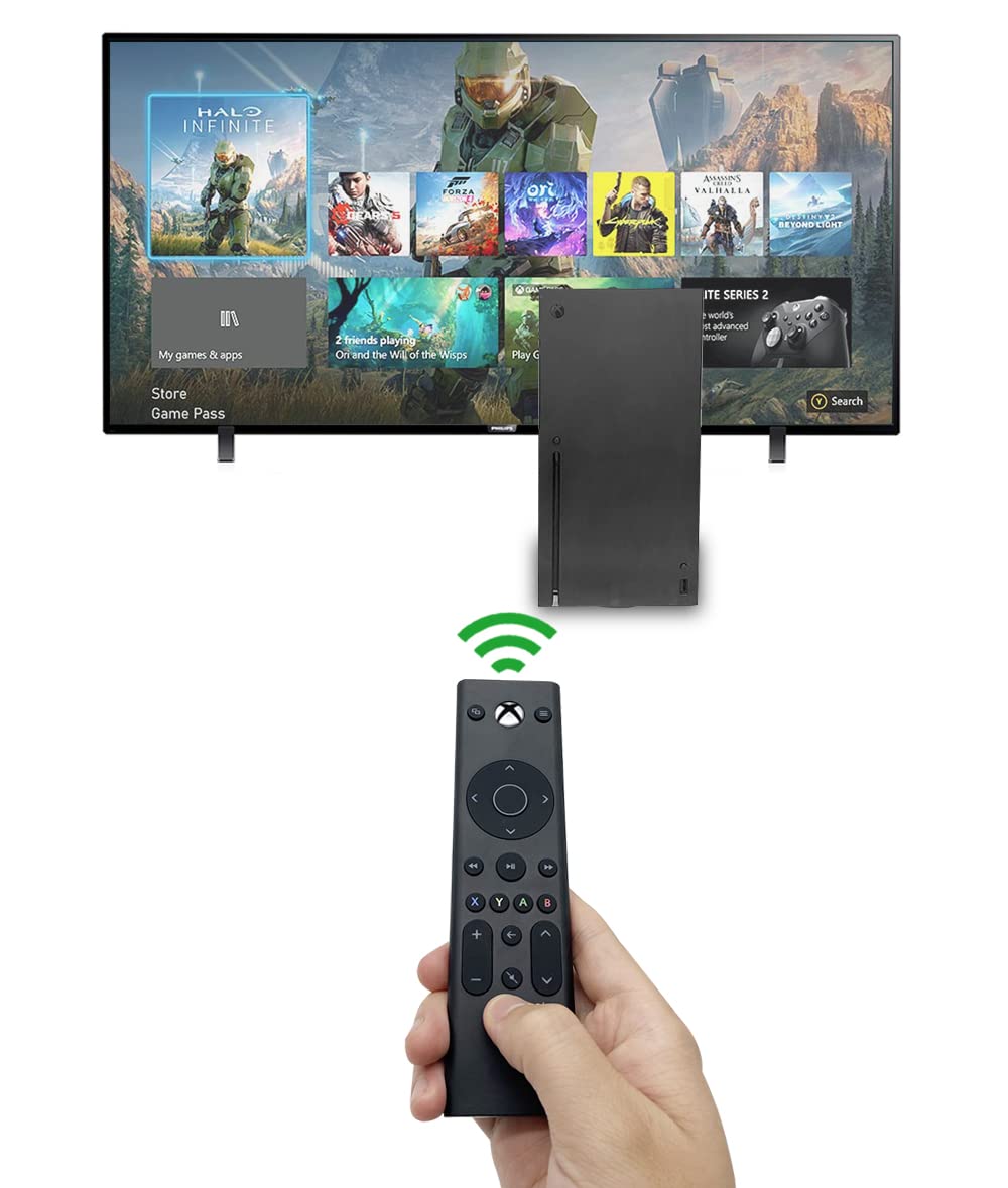 Media Remote Control for Xbox One & Xbox Series X|S (Black) - Original Accessories for Better Navigation