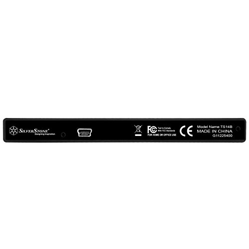 SilverStone Technology 9.5mm Laptop Optical Disc Port ODD to 2.5" SATA SSD Adapter with included external housing TS14B