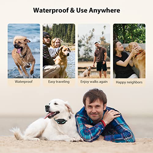 GHORA RS1 Dog Training Collar w/Remote 1200Ft Control Range, Dog Shock Collar 3 Modes, Beep, Vibration and Shock,Rechargeable Waterproof Trainer E-Collar,for Small Medium Large Dogs(8-150lbs)