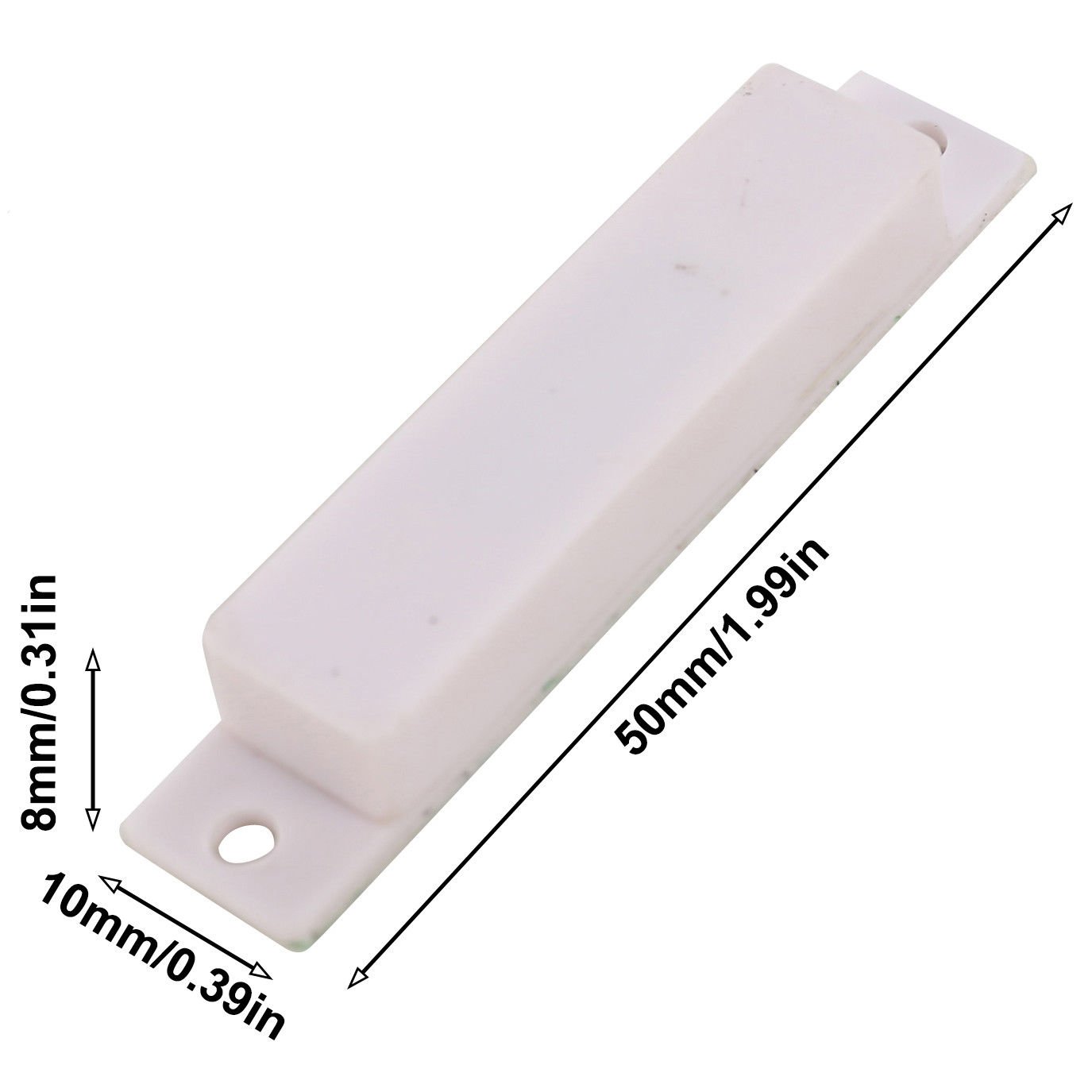 UHPPOTE Normal Closed Wired Screw-Terminal Surface-Mount Magnetic Contact for Window Door Security (Pack of 5)