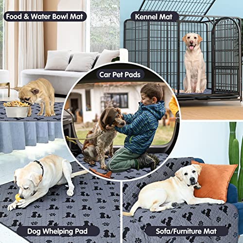 JUMEIHUI Washable Pee Pads for Dogs, Reusable Pee Pads for Dogs Non Slip,Pet Supplies Dog Pee Pads Extra Large,Playpen,Indoor 18X24(Pack of 2)