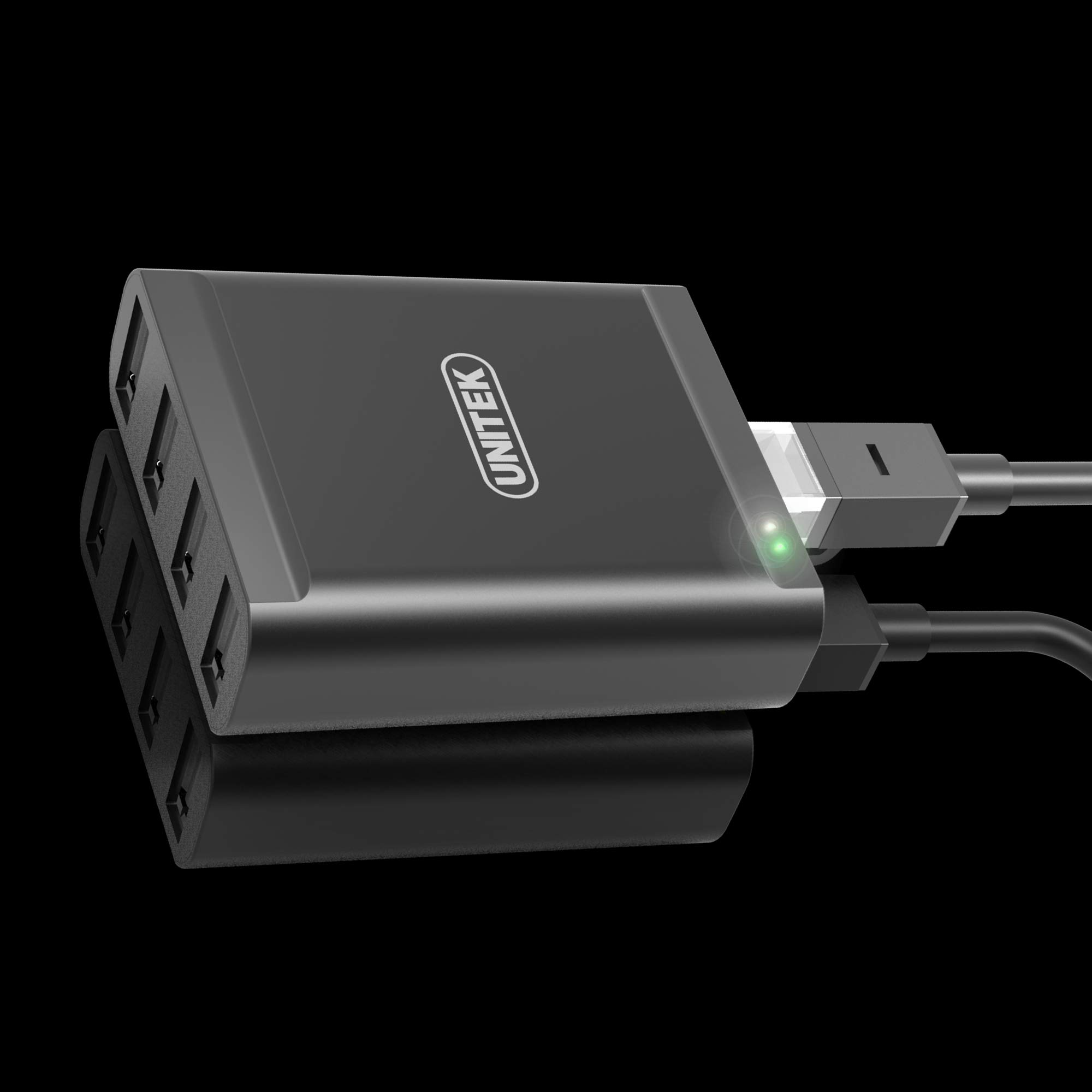 Unitek Y-2516 USB 2.0 Extension UTP Cable 4X USB Black