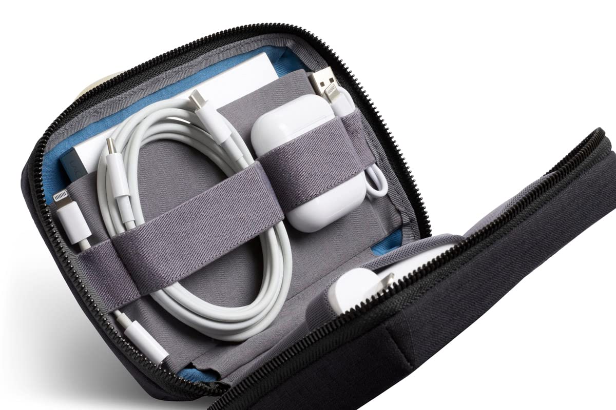 Bellroy Tech Kit Compact (Tech Accessories Organizer, Zipper Pouch) - Limestone
