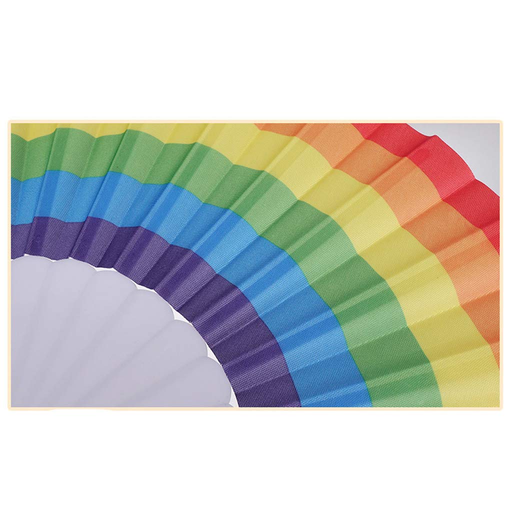 beautifully folded fan gift 2PC Chinese handmade wedding hollow traditional Fans High Power Fan with Remote (Multicolor, One Size)