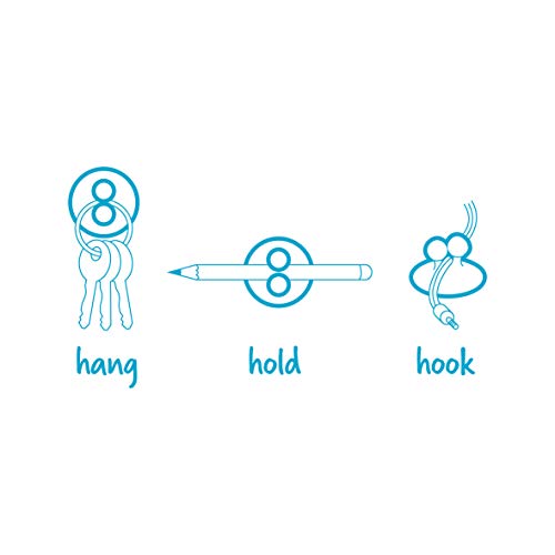Dreamfarm Jot | Just Hold it There PVC Suction Hook | Clear | 4 Pack