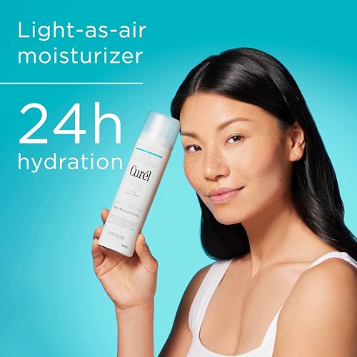 Curel Japanese Skin Care Deep Moisture Spray, Spray on Moisturizer for Dry Skin, Face Hydrating Spray with Ceramides, 5 Oz