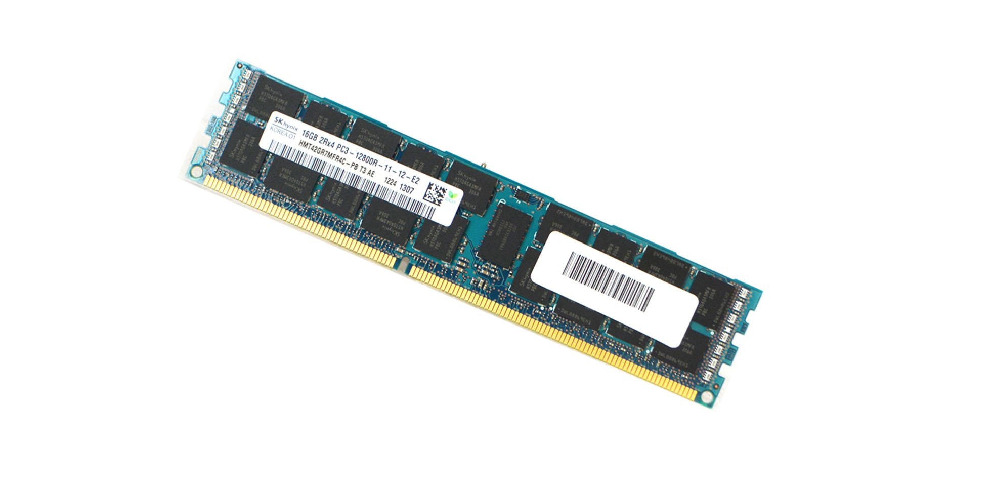HYNIX 16GB DDR3 PC3-12800 1600MHZ ECC REGISTERED CL11 1.5V QUAD RANK 240Pins STANDARD DIMM MEMORY P/N: HMT42GR7MFR4C-PB