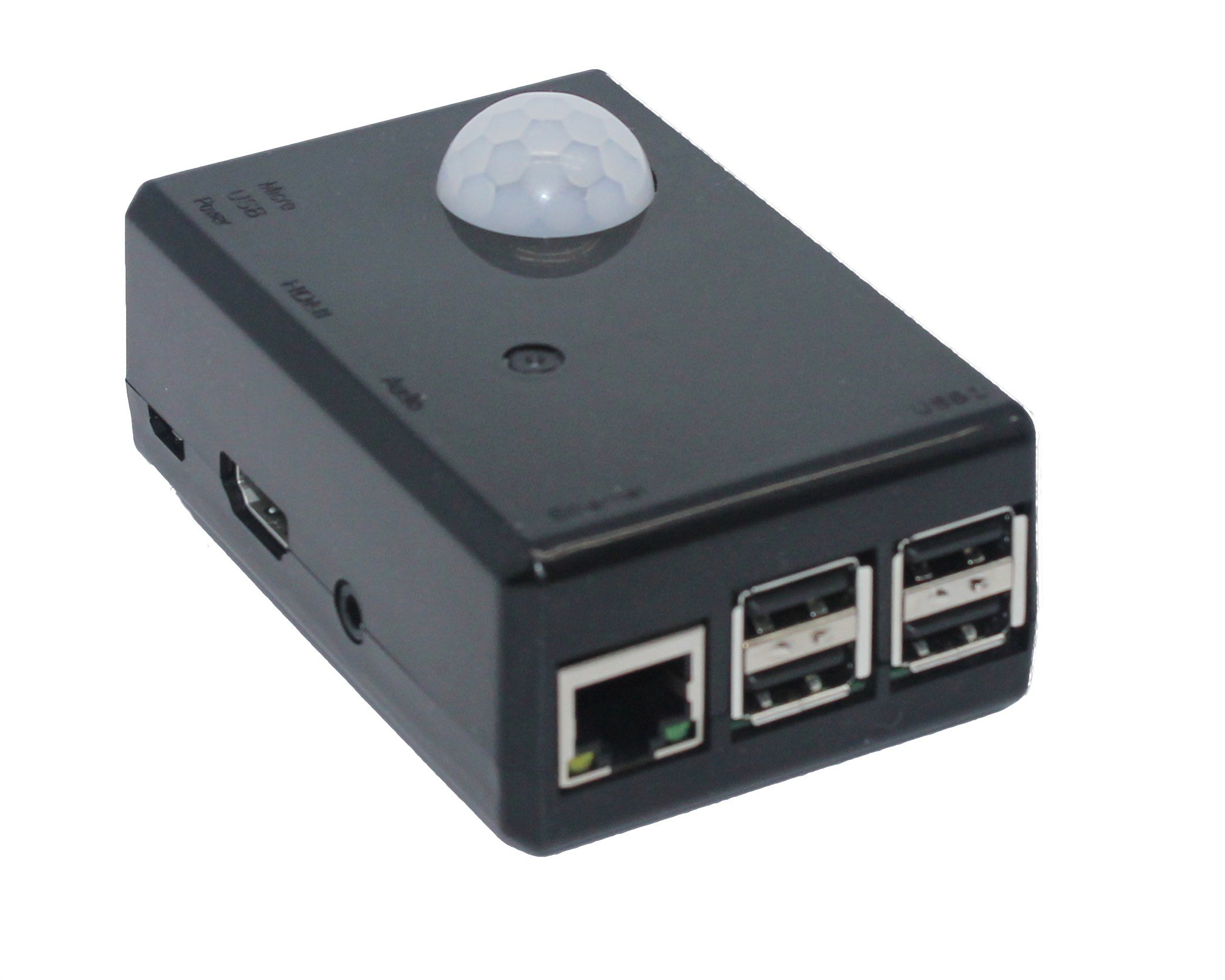 SPI-BOX Raspberry Pi 3 & Raspberry Pi 2 PIR Motion Activated Security Camera starter Kit (Black Starter Kit)