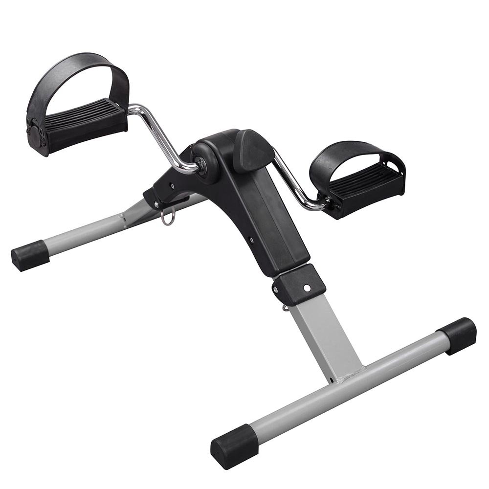 AW Folding Mini Pedal Exerciser Arm Leg Physical Therapy Indoor Home Bike Cycle Resistance Adjustable LCD Display Gift