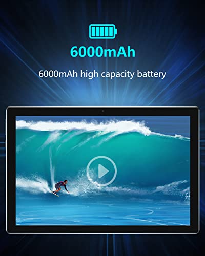 ZZB Tablet 10 Inch Android 11 Tablets, 64GB ROM 512GB Expand,6000mah Battery, Quad-Core Processor 4GB RAM Tableta, 8MP Camera WiFi BT GPS FM 10.1'' IPS HD Touch Screen, 10 in Tabletas.
